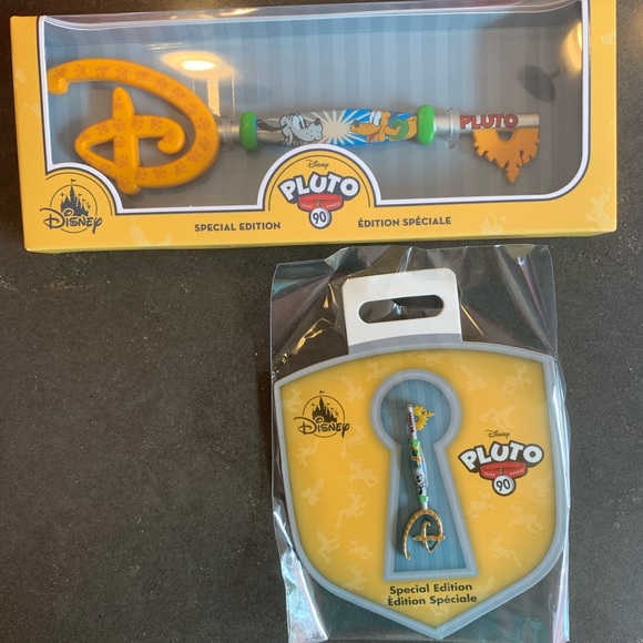 Disney | Other | Disney Store Plutos 9th Anniversary Key And Pin | Poshmark